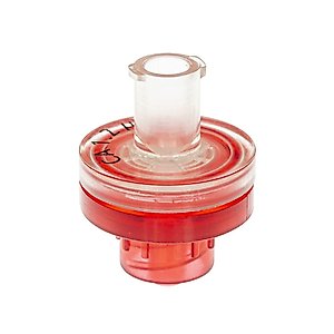 GVS Filter Technology, Syringe Filter, ABLUO, 13mm, CA Membrane, 1.2µm, Acrylic Housing, Red Color, 10/pk