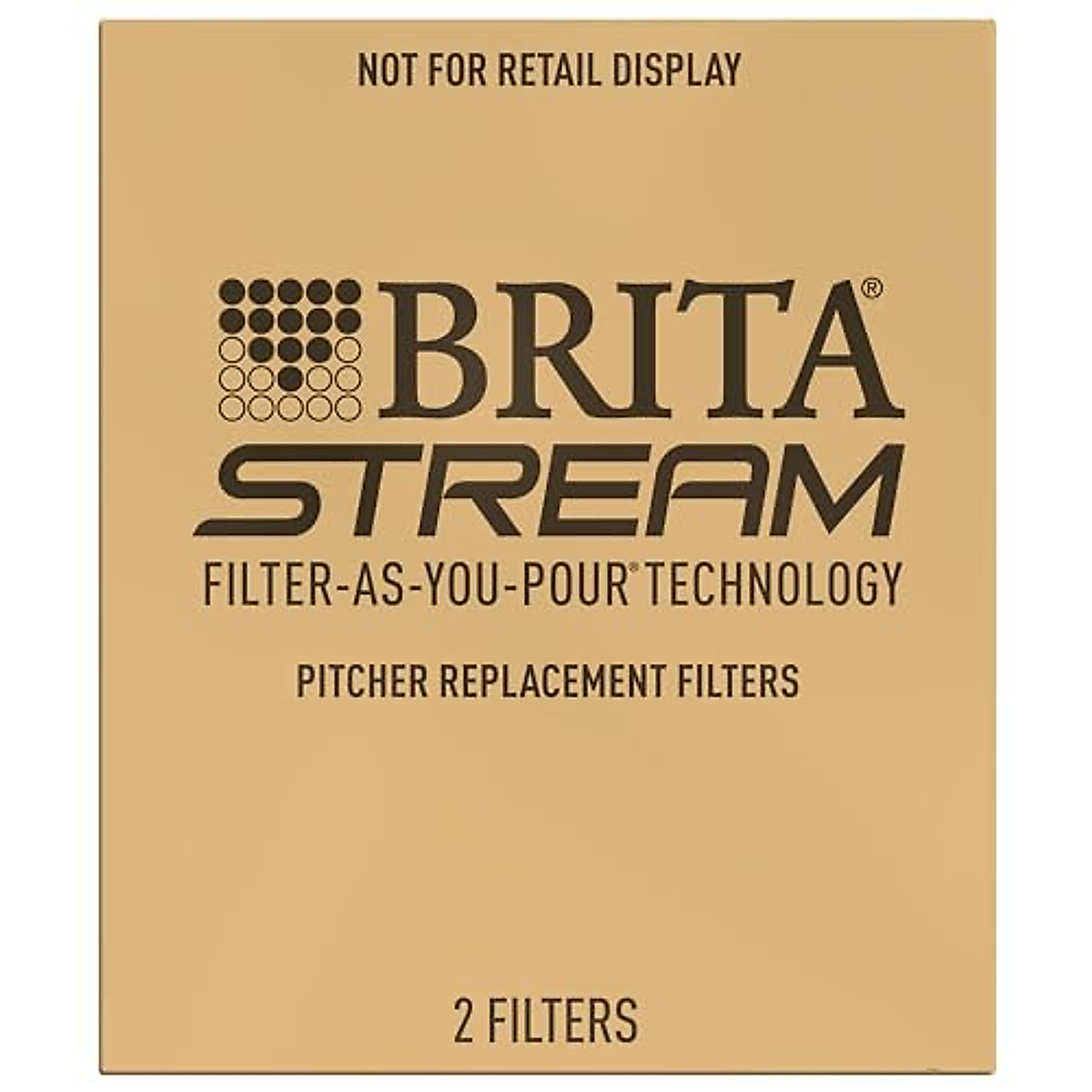 Brita Stream Pitcher Water Filter for Pitchers and Dispensers, BPA-Free, Replaces 1,800 Plastic Water Bottles a Year, Lasts Two Months or 40 Gallons, Includes 2 Filters
