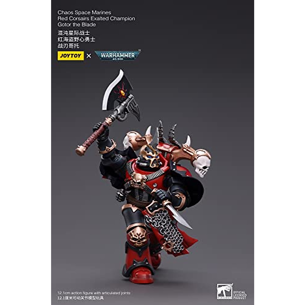 JoyToy Warhammer 40k: Chaos Space Red Corsairs Champ Gotor 1:18 Action Figure
