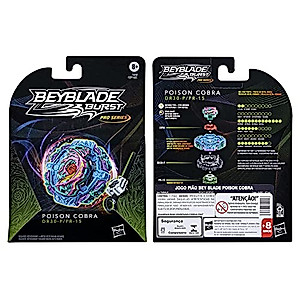 BEYBLADE Burst Pro Series Poison Cobra Spinning Top Starter Pack - Defense Type Battling Game Top with Launcher Toy