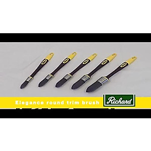 Richard 13400 5/8", 3/4" and 1" Elegance Trim Paint Brush, 3 Pack. Edge Painting Tool, Trim Painting Tool, Cutting-in Tool for Windows and Ceilings. No-Shed, bristles.