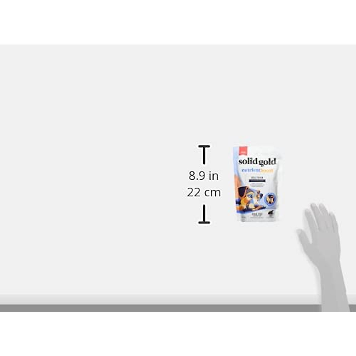 Solid Gold NutrientBoost Meal Topper for Dogs - Plasma Infused Dog Food Topper & Treats - Gut Health & Immune System Support - Grain Free Additive with Vitamins, Minerals, Protein & Amino Acids - 1 Lb