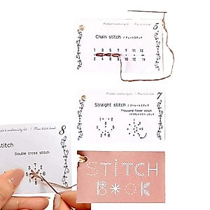 Creative M-ini Sewing Book, D-iy Creative M-ini Sewing Card Set, Elevate Your Sewing Skills, Embroidery Skills Book, Portable M-ini Travel Sewing Kit, Learn A Variety of Sewing Techniques Embroidery