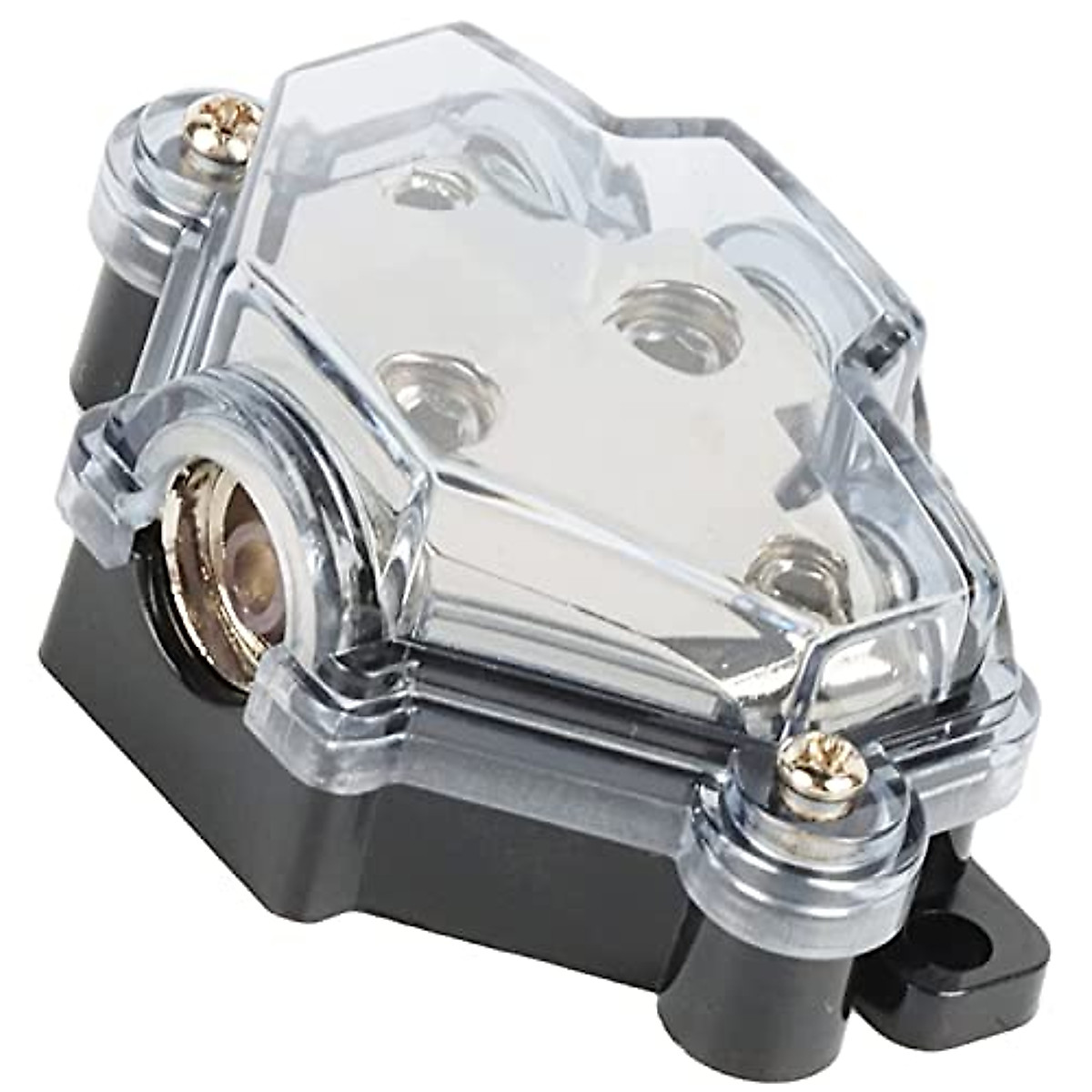 XMHF 3-Way Power Distribution Block 1x4 Gauge Input 3x8 Gauge Output Amp Power/Ground for Car Audio Splitter