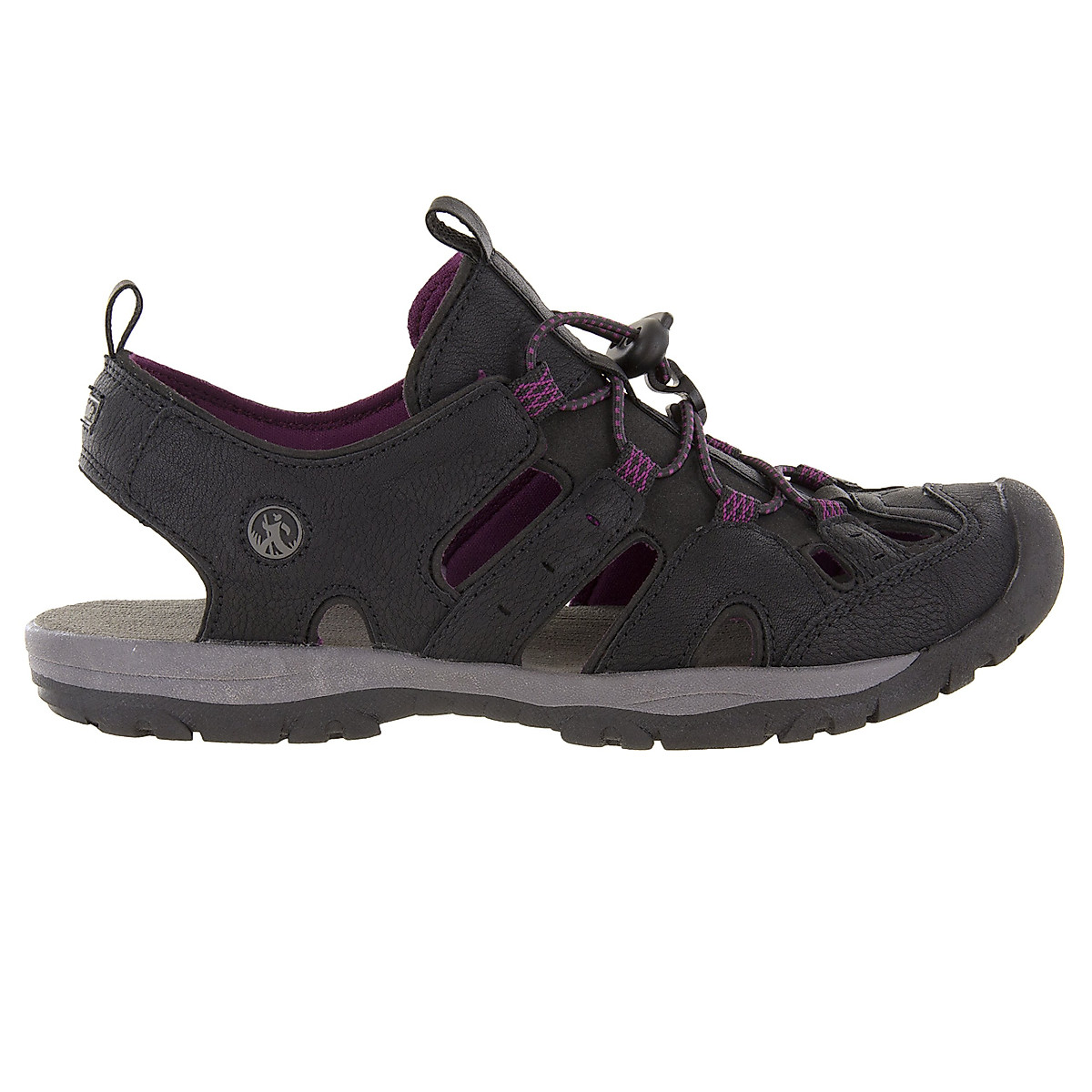 Northside Women's Burke II Athletic Sandal, Black/Berry, 8 M US Adult