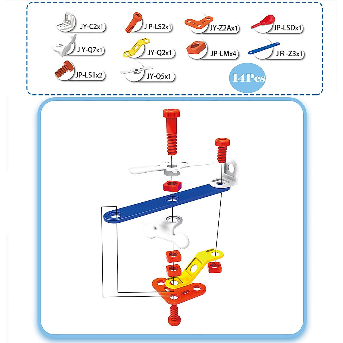 EightHalf STEM Learning Toys for Age 4-6 Boys,Building Blocks Toy Educational Toys for Girls Erector Set for 4 5 6 Years Old Boys Mini Aircraft Birthday Gift for Kids