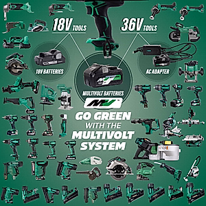 Metabo HPT 18V MultiVolt™ Cordless Framing Nailer Kit | Accepts 2-Inch up to 3-1/2-Inch Clipped & Offset Round Paper Strip Nails | 30 Degree Magazine | NR1890DCS