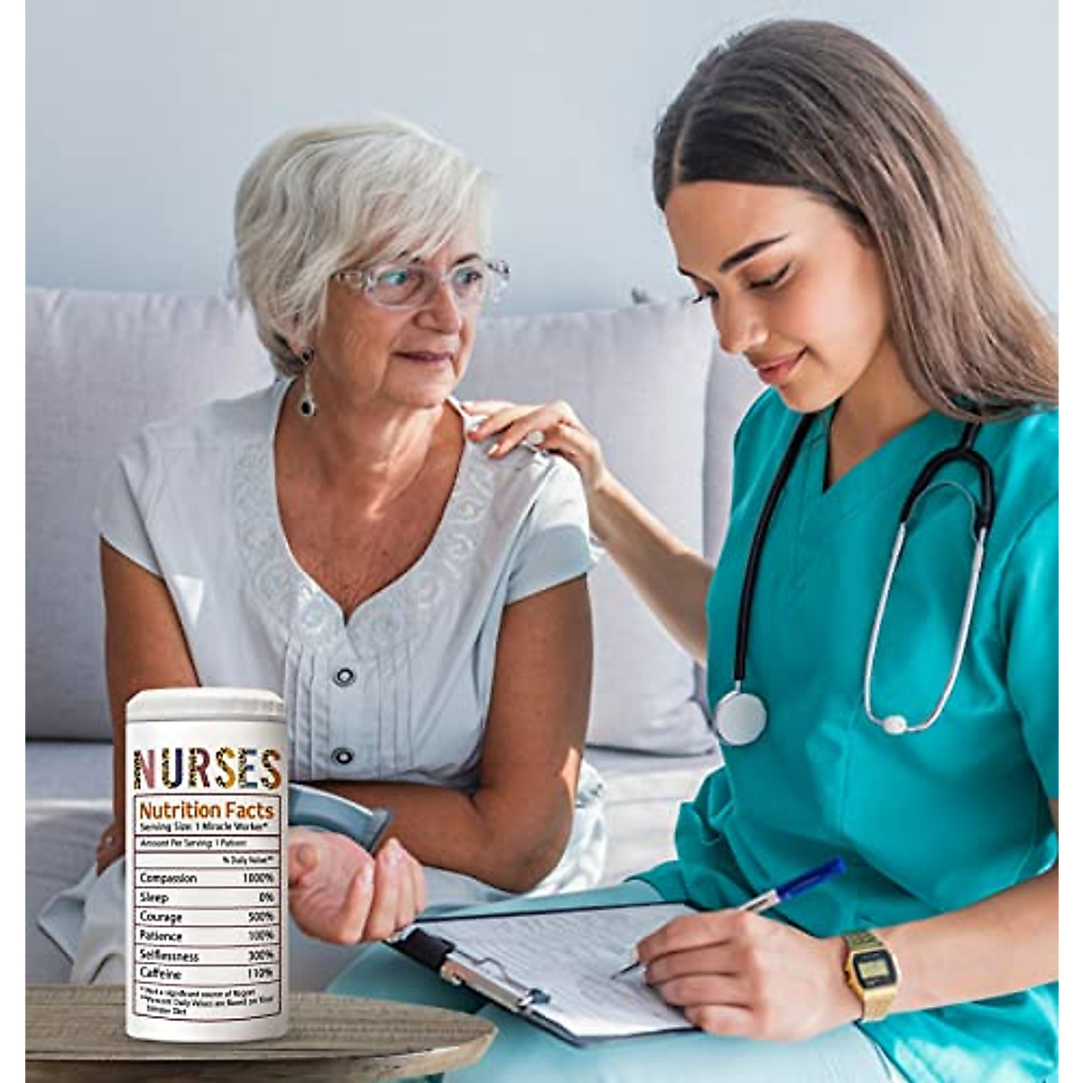 Nurse Gifts for Women, Gifts for Nurses Women - Nurse Accessories For Work - Nurse Gifts for Birthday, Nurses Week, Appreciation Week, Graduation - Nurse Present, Nurse Tumbler Can Cooler 16 Oz