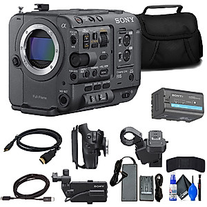 Sony FX6 Full-Frame Cinema Camera (Body Only) (ILME-FX6V) + Bag + Memory Wallet + Cleaning Kit - Starter Bundle (Renewed)