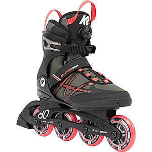 K2 Alexis 80 Boa Womens Inline Skates - Gray/Coral, 8.5
