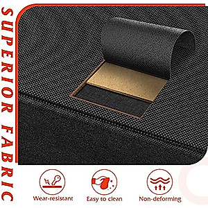 WLIVE 10-Drawer Dresser, Fabric Storage Tower for Bedroom, Hallway, Nursery, Closets, Tall Chest Organizer Unit with Textured Print Bins, Steel Frame, Wood Top, Easy Pull Handle, Charcoal Black