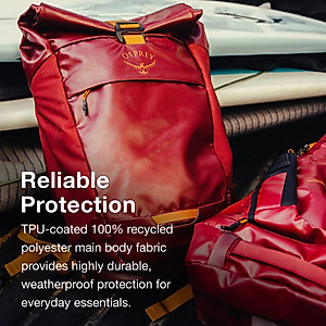 Osprey Transporter Roll Top Laptop Backpack, Black