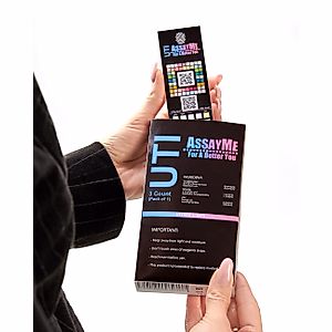 AssayMe UTI Test Strips | Accurate Urinalysis for UTI | Monitor Urinary Tract Infection | Home Test Kit for Men & Women | 3 Strips (LEU, NIT, pH) | Detect UTI