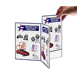 Marketing Holders Multi Panel Sign Holder 5" x 7" Pack of 10 Public Notice Stand Nameplate Directions Maps Frame Clear Acrylic Table Tent Graphic Image Party Venues Celebrations Announcements