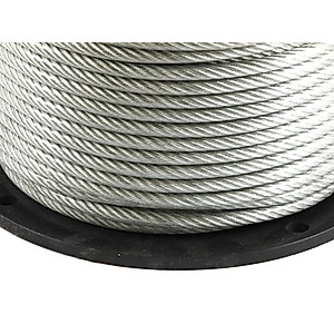 Forney 70453 Wire Rope, Vinyl Coated Aircraft Cable, 250-Feet-by-3/16-Inch thru 1/4-Inch
