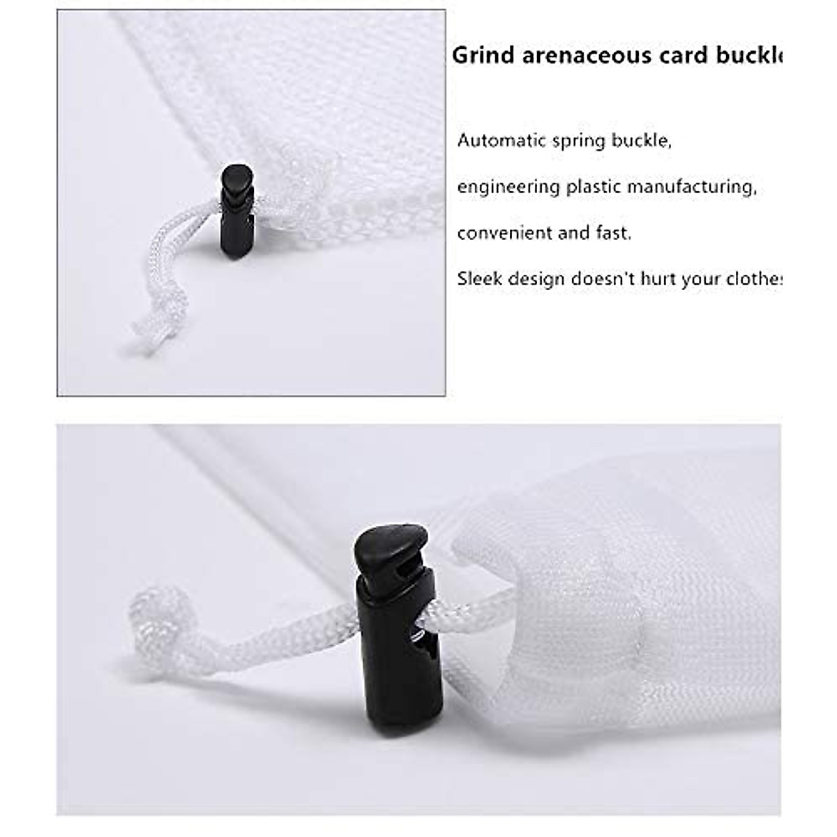 Mesh Laundry Bag with Drawstring,19.6×27.5 inch Large Laundry Bags Drawstring Bra Underwear Products Laundry Bags Baskets Mesh Bag Household Cleaning Tools Accessories Laundry Wash Care (white A)