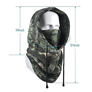 Your Choice Balaclava Ski Mask for Men, Hunting Face Mask, Camo Balaclava Face Mask Men for Cold Weather, Hunting Gear Gifts for Men Women, Extra Long Design
