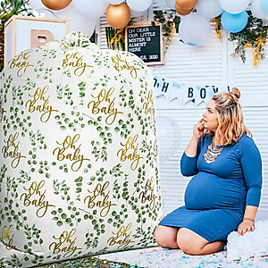 Yingzhao 2 Pcs 80 x 60 in Jumbo Bike Gift Bags Large Baby Shower Bags Large Eucalyptus Gift Bags Plastic Birthday Gift Sack for Birthday Baby Shower Favors Holiday Bicycle Bag