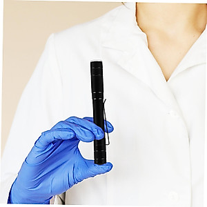 Anneome Doctor Pen for Diagnose Aluminum Alloy Pen Light Handheld Pen Light Medical Pen Light Black