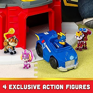Paw Patrol, Mighty Lookout Tower with 4 Exclusive Bonus Action Figures, Toy Car, Lights and Sounds (Amazon Exclusive), Kids Toys for Ages 3 and up