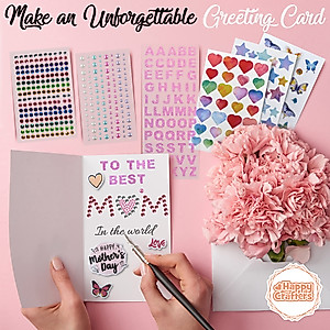 Card Making Kits For Adults And Kids- 24 Blank Greeting Cards And Envelopes With Supplies And Stamp Set- Giftable DIY Greeting Card Set- Happy Birthday Holiday Baby Shower Congratulations Thank You