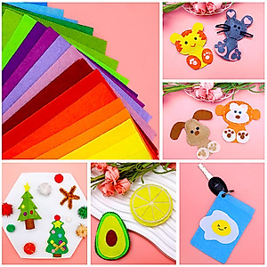 108pcs Felt Sheets + 2310pcs Googly Wiggle Eyes, Art and Craft Supplies.