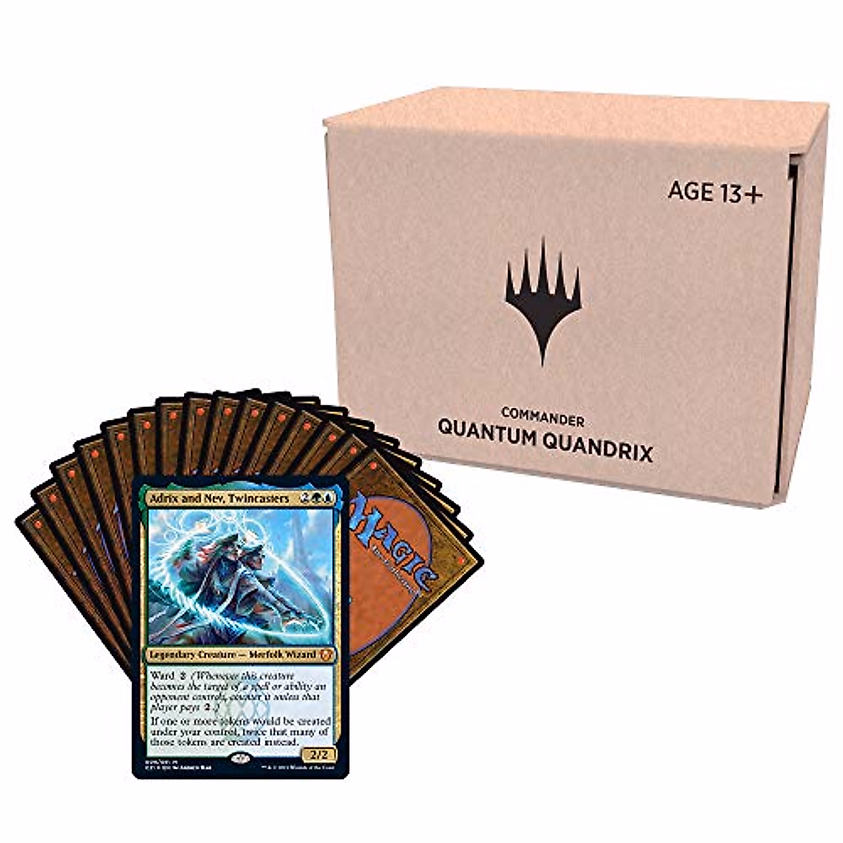 Magic: The Gathering Strixhaven Commander Deck – Quantum Quandrix (Blue-Green) | Minimal Packaging Version