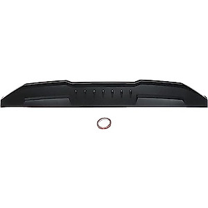 Tailgate Spoiler Cover CH06A16 Replacement for 2009-2021 Do-dge R-am 1500 2500 3500 Truck ; No Cutting or Drilling Required Black