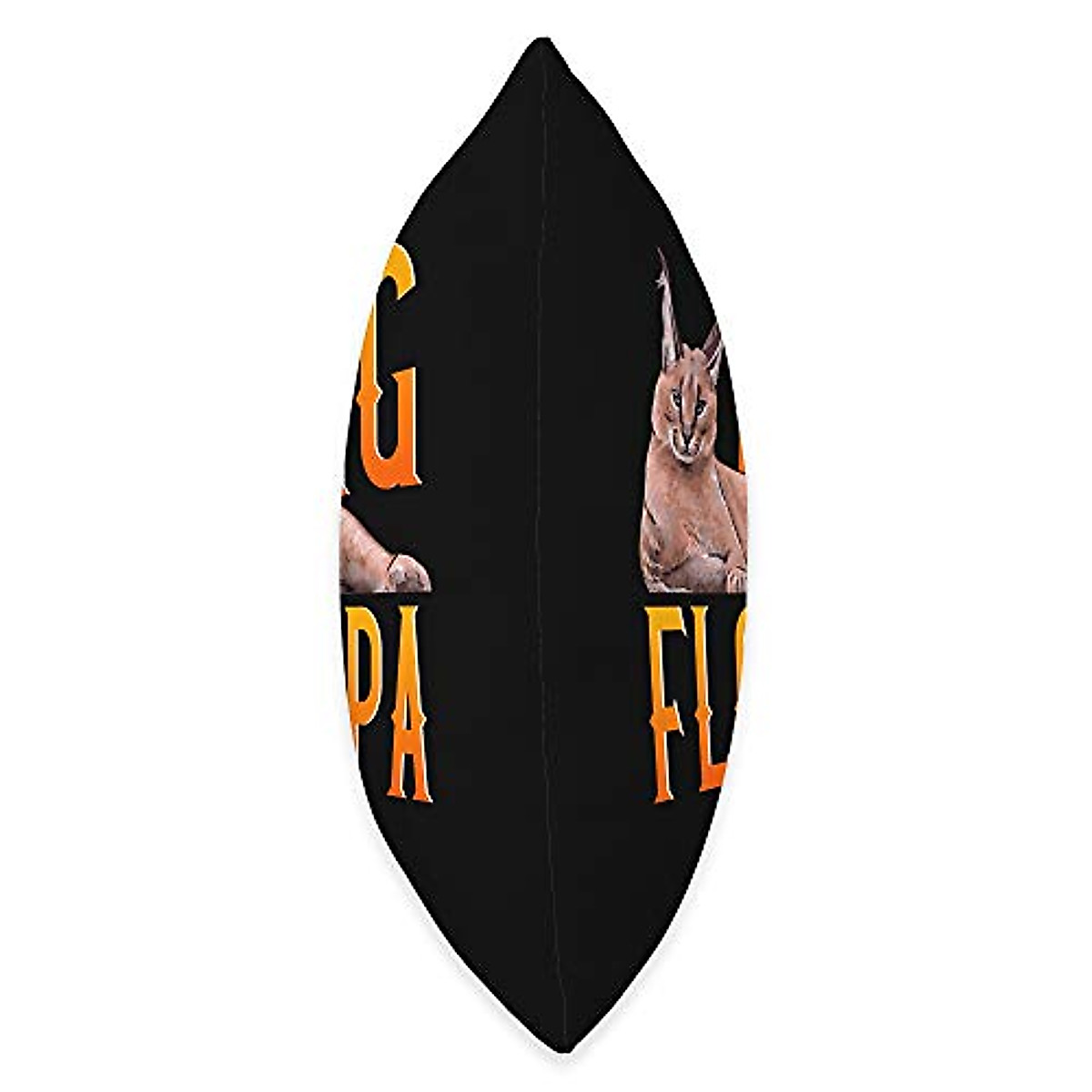 Meme World Big Floppa Meme Cute Caracal Cat Throw Pillow, 16x16, Multicolor