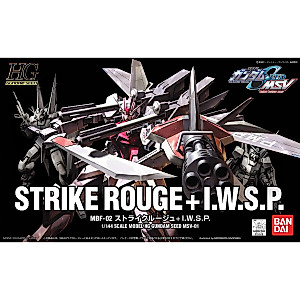 Bandai Gundam – HG 1/144 Strike Red MSV MBF-02 + I.W.S.P. Model Kit