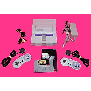 Super NES Mario Set with 5-Game Cartridge (Renewed)