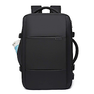 BANGE Laptop Backpack Expandable 21L-37L Waterproof USB Port 1.1 KG 15.6" Laptop Polyester Upgrade Travel Bag