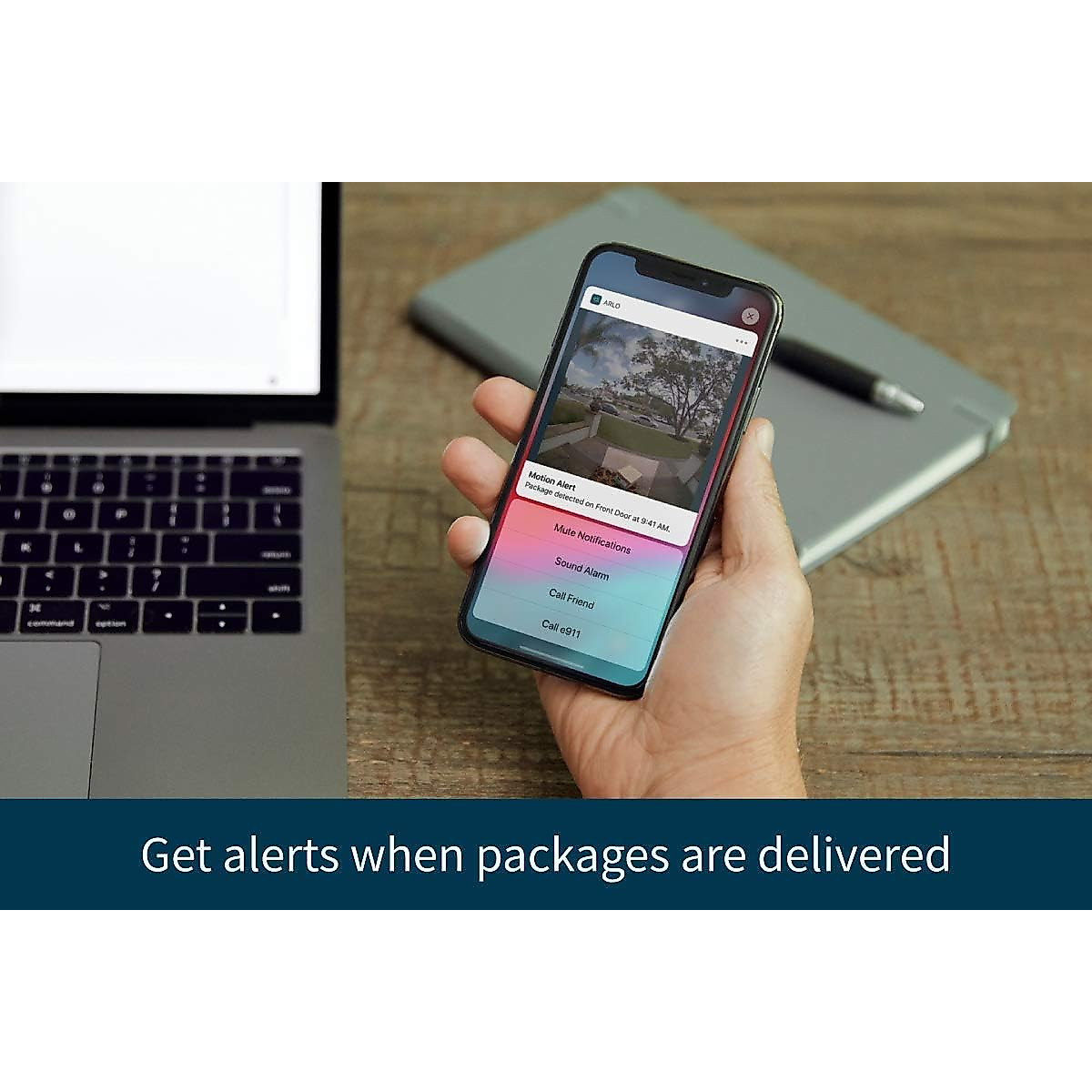 Arlo Essential Wired Video Doorbell - HD Video, 180° View, Night Vision, 2 Way Audio, Direct to Wi-Fi No Hub Needed, Wired, White – AVD1001 RENEWED