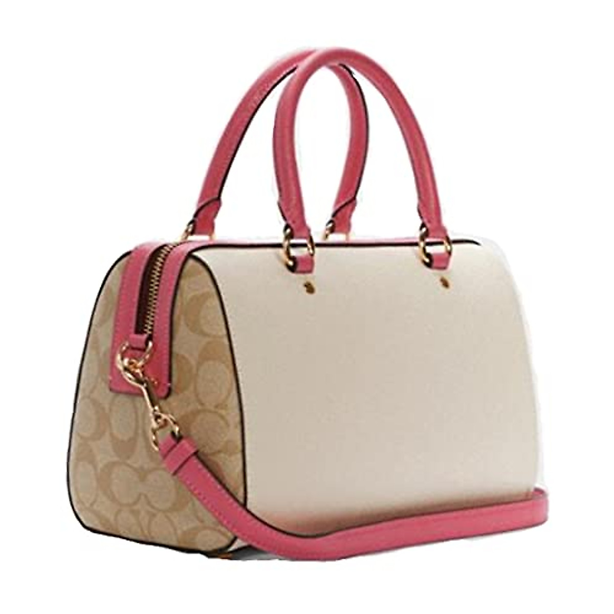 Coach Rowan Crossbody In Signature Leather Canvas (Confetti Mango)