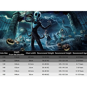 Byriady Jack Skellington Before Christmas Halloween Sally Halloween Costume with Cosplay Outfit Mask and Gloves