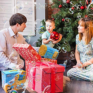 Bubble Gun Bazooka Bubble Machine Gun 69 Hole Bubble Blaster Blower with Colored Lights Gifts for Kids Adults Outdoor Best TIK Tok Toys for Wedding Birthday Party Blue