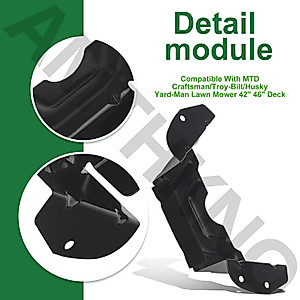 783-06424A-0637 Deck Belt Cover Black Compatible with MTD/Craftsman/Troy-Bilt/Husky Lawn Mower 42" 46" Deck Replaces 783-06424A Mower Desk Parts 13AD775S059 13WX78TS090 24728902 247288842 (2 Pack)