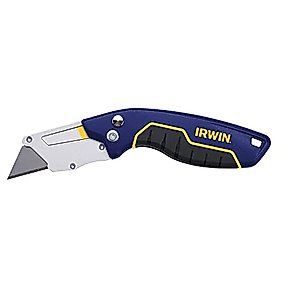 IRWIN Utility Knife, Push And Flip Pro Foldable (IWHT10578)