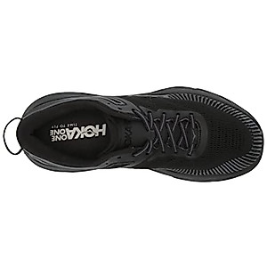 HOKA ONE ONE Bondi 7 Mens Shoes Size 9, Color: Black/Black