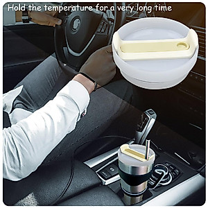 40 OZ Tumbler Lids Fit for Stanley Cup, Skinny Tumbler Lid Replacement, Spill Proof Splash Resistant Tumbler Replacement Cover for Stanley and More Coffee Mugs 2 pack