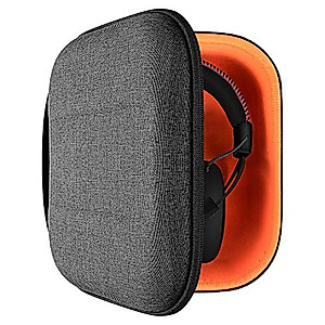 Geekria Shield Case for Hyperx Cloud II, Cloud Stinger Core, CloudX Stinger Core, Cloud Alpha S Headphones, Replacement Protective Hard Shell Travel Carrying Bag with Cable Storage (Dark Gray)