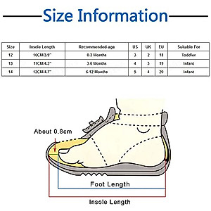 Lykmera Winter Children Baby Toddler Shoes Boys Girls Floor Shoes Flat Bottom Non Slip Plush Warm Cartoon Fleece Slippers (C, 0-3 Months)