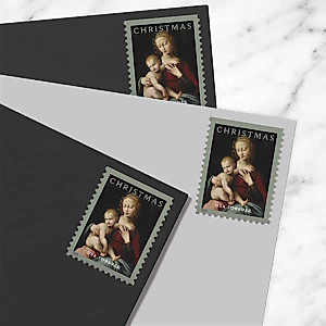 Virgin and Child Christmas Forever Postage Stamps