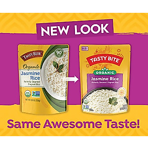 Tasty Bite Jasmine Rice, Microwaveable Cooked Rice, 8.8 Ounce (Pack of 12)