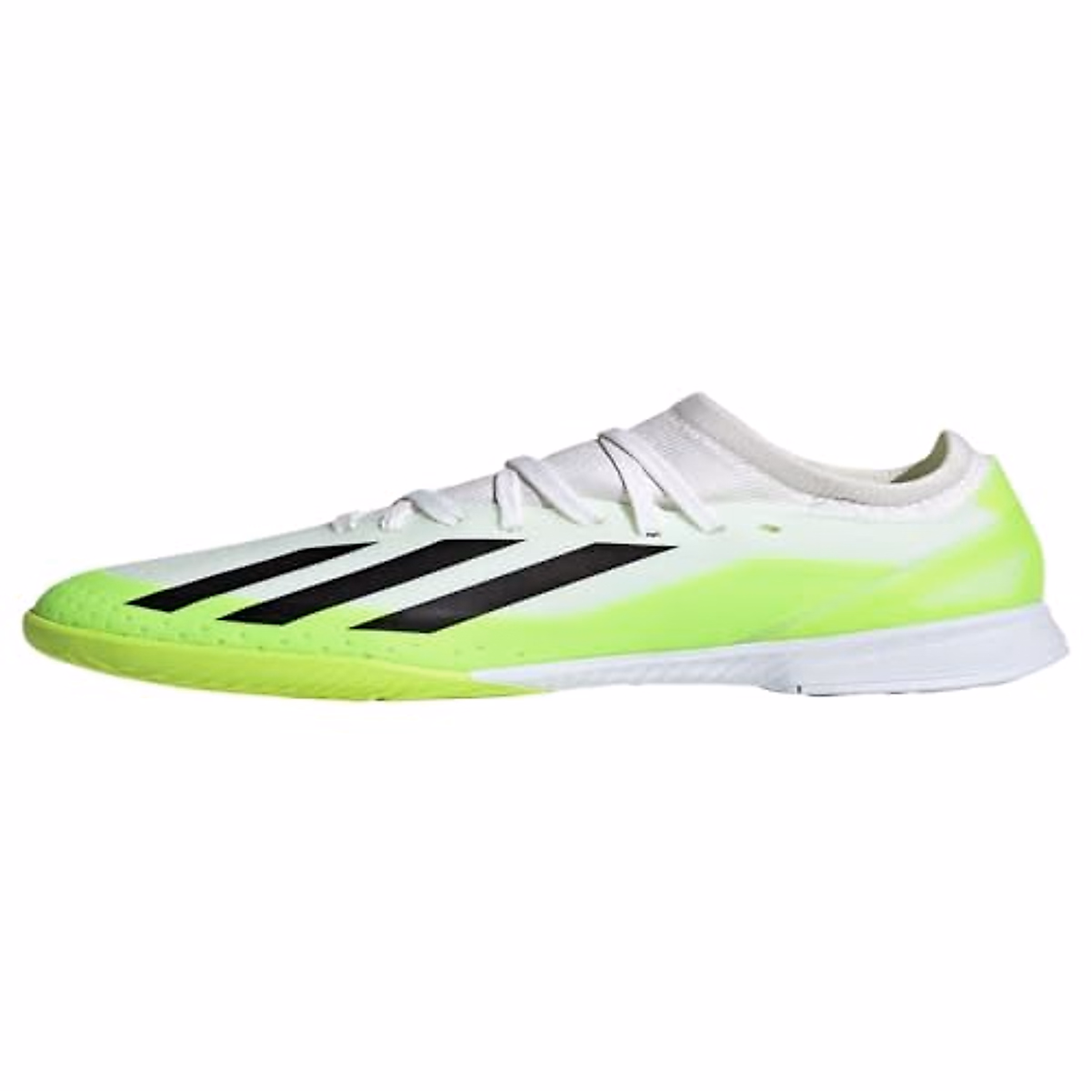 adidas Soccer X Crazyfast.3 Indoor (Little Kid/Big Kid) Footwear White/Core Black/Lucid Lemon 13.5 Little Kid M
