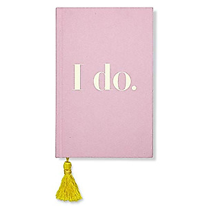 Kate Spade New York Women's Pink Bridal Journal, 8.25" x 5.25" Bound Notebook with 200 Lined Pages, I Do