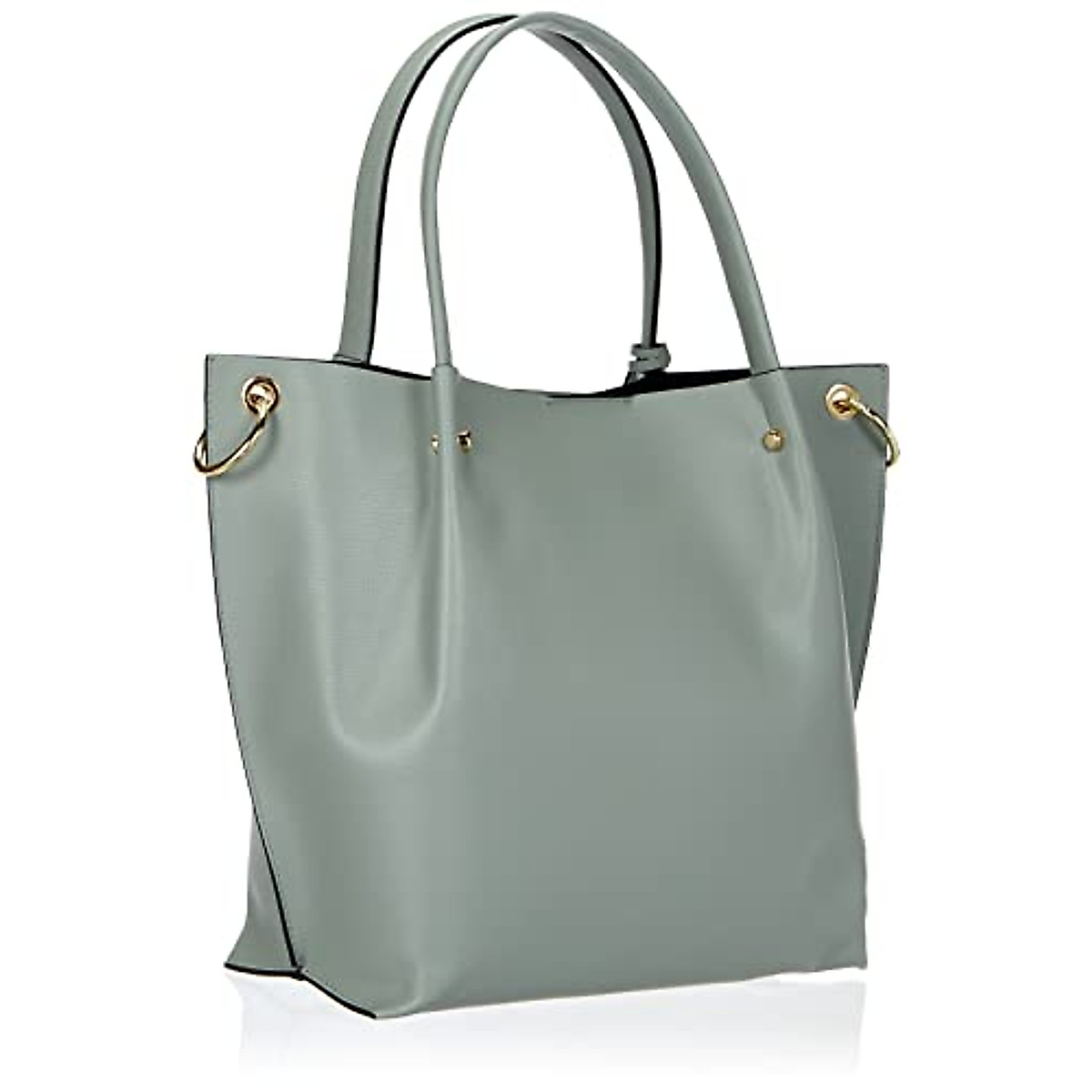 A|X Armani Exchange Women's Medium Woven Shopping Bag, Magnesium, OS