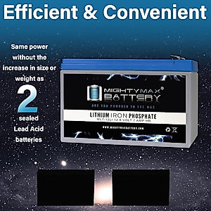 Mighty Max Battery 12V 7AH Lithium Battery Replaces Mighty Mule Gate Opener FM500 502