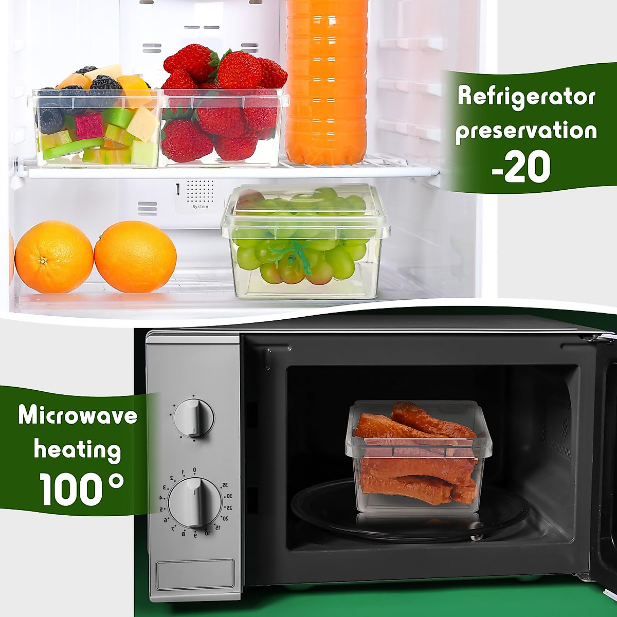 Blushtier 50 Sets 12 oz Square Deli Containers with Lids Stackable Plastic Freezer Food Storage Clear Dessert Containers with Freezer Labels for Takeout Meal Prep Storage, Microwave and Freezer Safe