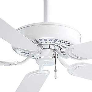 Minka-Aire F572-WH Sundance 42 Inch Outdoor Pull Chain Ceiling Fan in White Finish